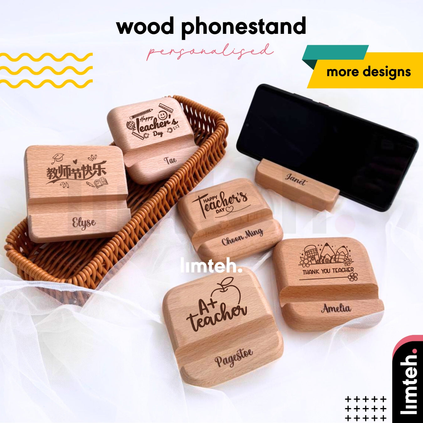 Personalised handphone stand Customised phone holder | Farewell Gift ...