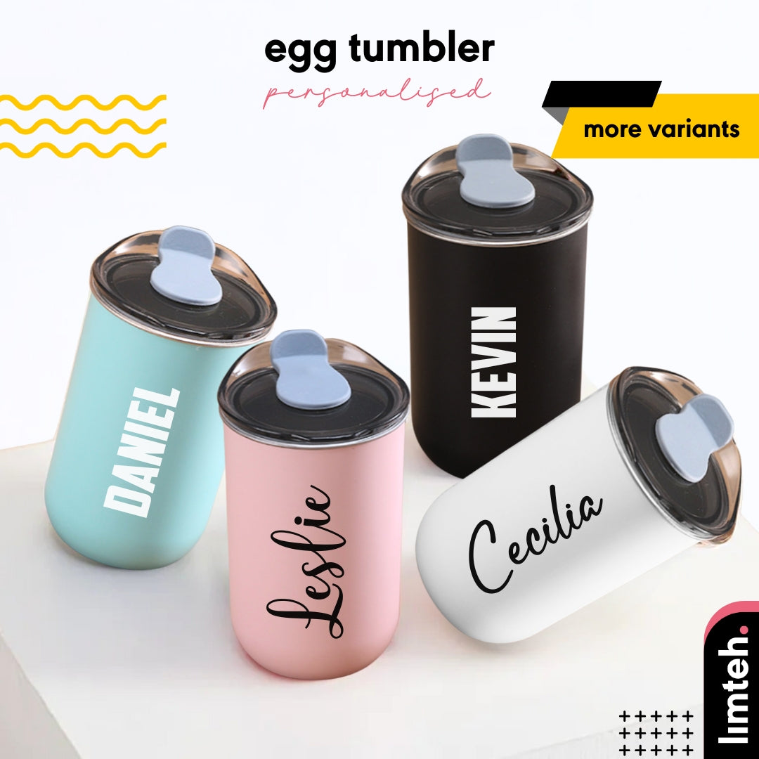 Personalised Egg Mug Tumbler 300ml | Customised Coffee Tumbler | Coffe ...