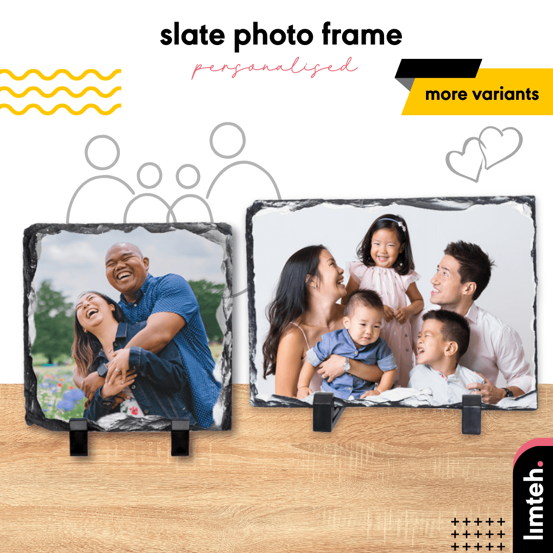 Personalised Photo Slate Print | Stone Frame | Photo Frame | Unique Gi ...